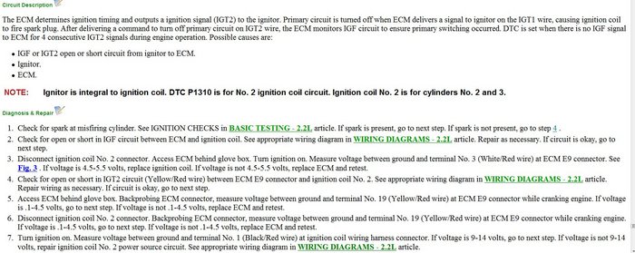 P1310 and P0300: I Am Getting Codes P0300 and P1310. the Car ...