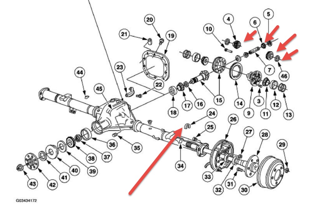 2001 Ford Ranger Drive Shaft Diagrams