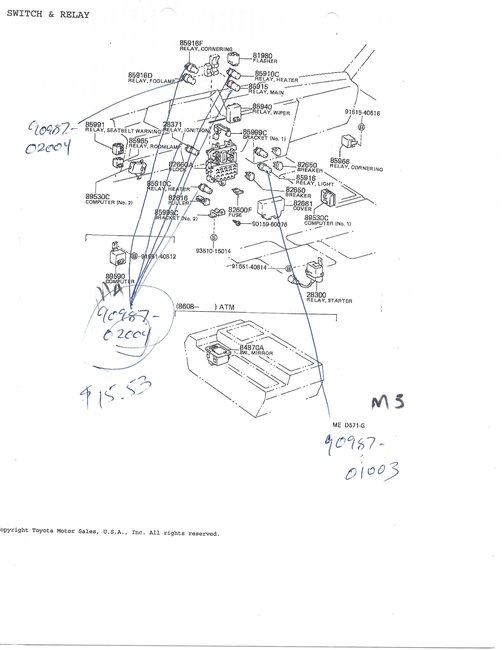 Starter Relay Location: the Factory Service Manual Shows the ...