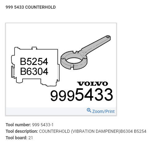 Timing Belt-cam Locking Tool: I Downloaded a Volvo Master Mechanic...