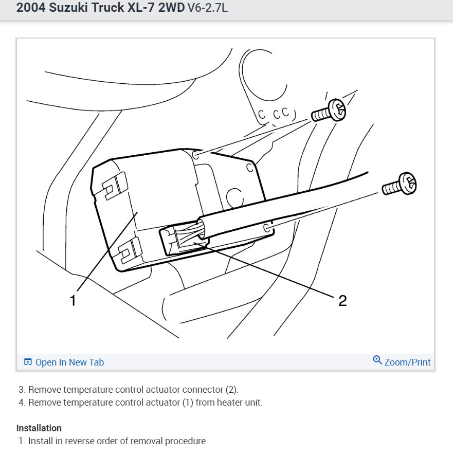 HVAC A/C, Codes DTC B1504 and B1513