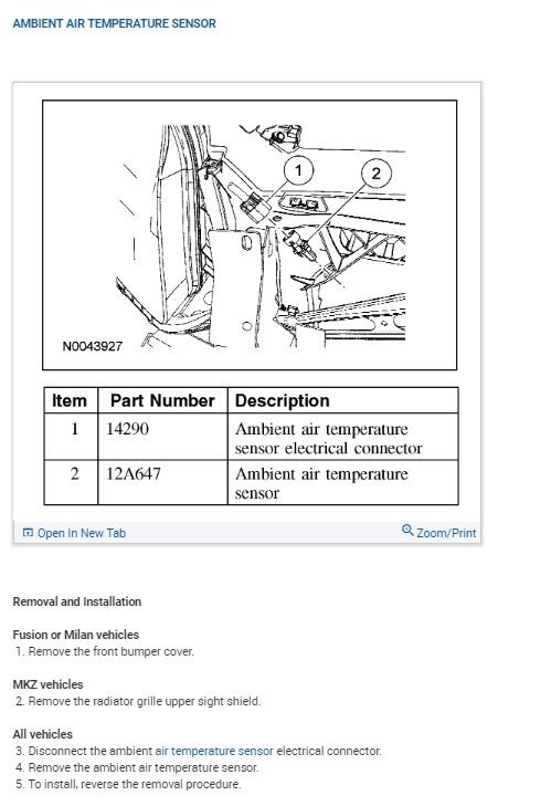 Ambient Air Temperature Sensor Location: Air Conditioning Problem ...
