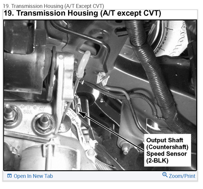 Transmission Input Speed Sensor Location and Replacement?
