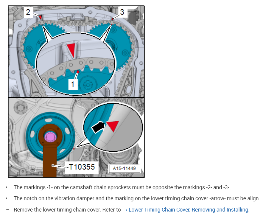 Timing Belt Marks: Need Timing Belt Marks on 1.2Tsi - CJZ Engine.