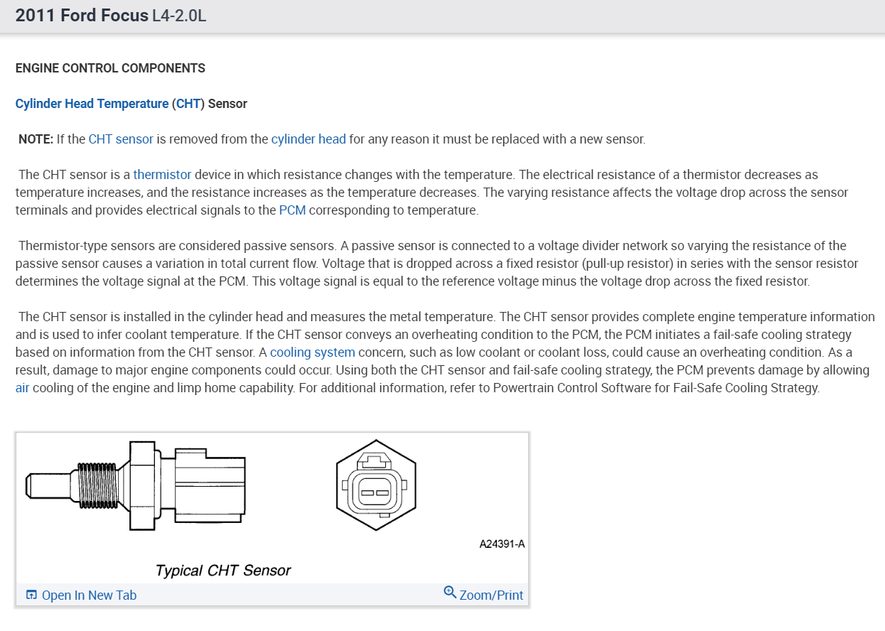 Coolant Temperature Sensor Location: Coolant Temperature Sensor ...