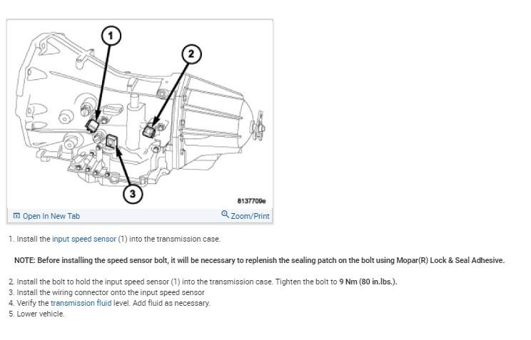 Input Speed Sensor Location?: I Can't Find the Location of...