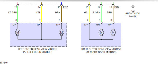 Side Mirror Wiring Diagram: I Need the Side View Mirror Wiring ...
