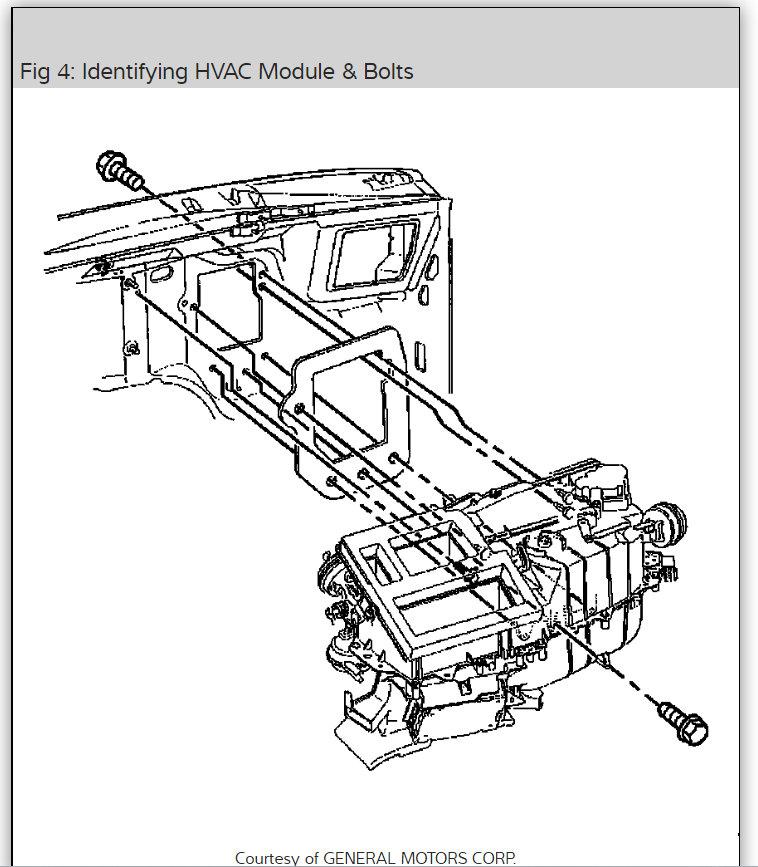 Heater Core Location: I Need to Replace the Heater Core but Not ...