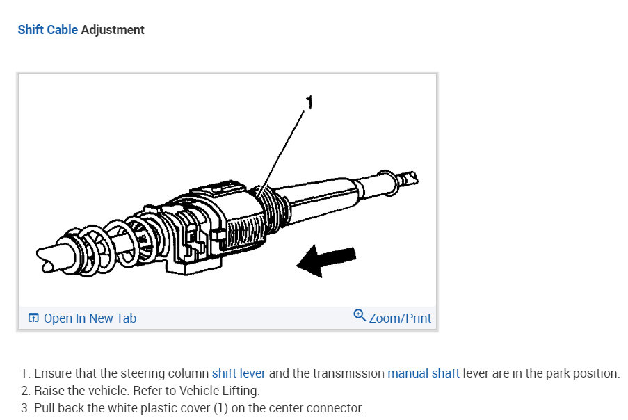 Transmission Shifter Cable Replacement Instructions Please?: Took ...