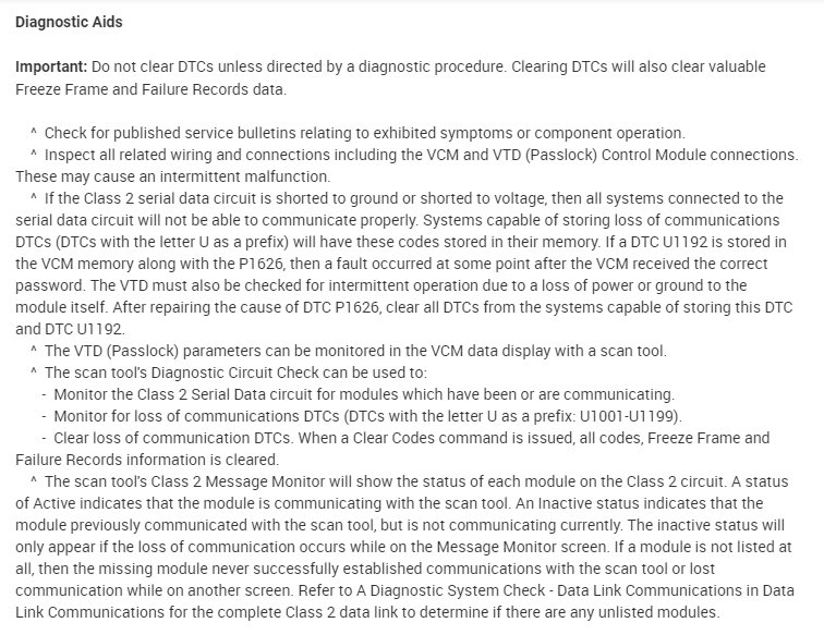 Will Not Start, Code P1626: Scan Tool Identifies Anti Theft Fuel ...