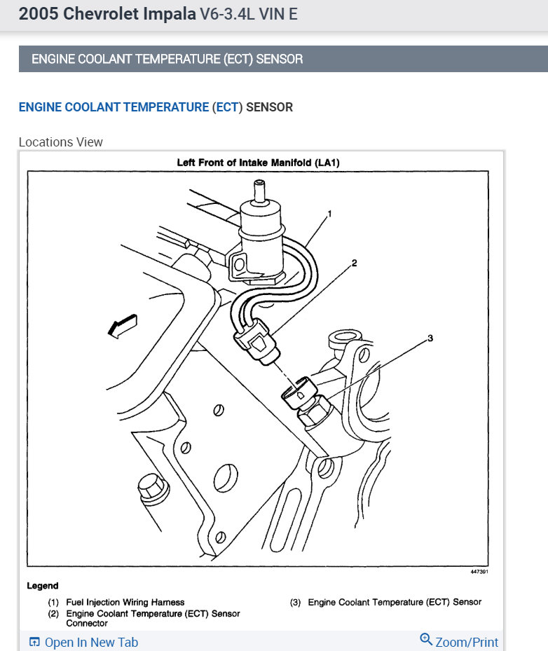 Engine Coolant Sensor Problem: Replaced Thermostat,temperature ...