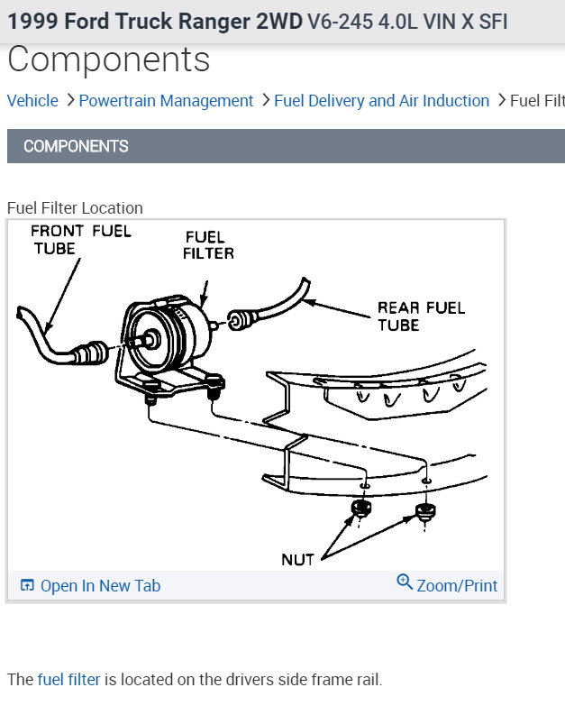 Fuel Filter??: Fuel Line Where Fuel Filter Connects Under a 1999 ...
