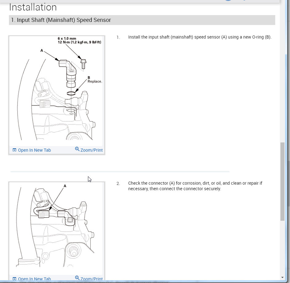 Transmission Input Speed Sensor Location and Replacement?