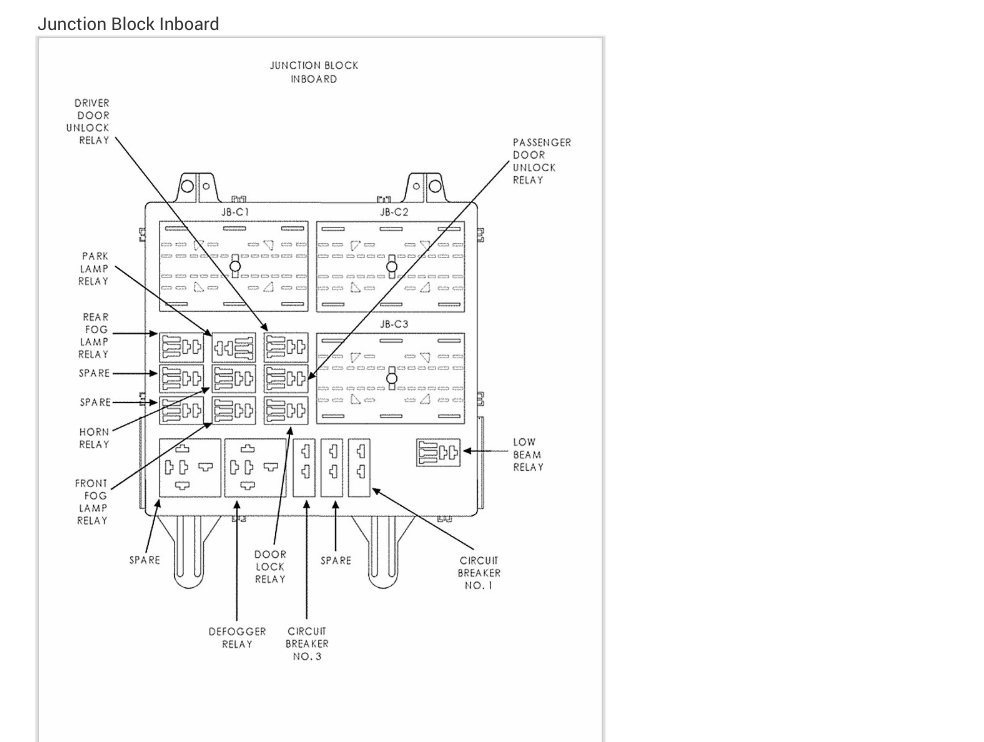 Rear Window Defroster/heated Mirror Relay Location