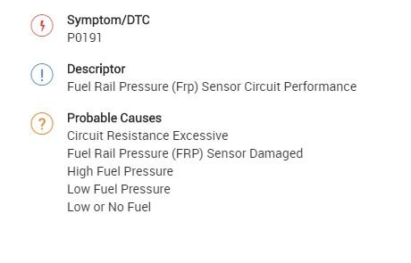 Code P0191: I Keep Getting P0191 Code, No Engine Light , but My ...