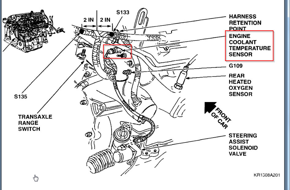 Engine Coolant Sensor Location: I Need Location of Engine Coolant ...