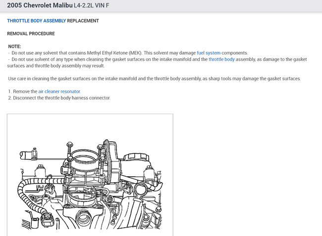 Throttle Position Sensor Location?: I Need to Replace My Tps on a ...