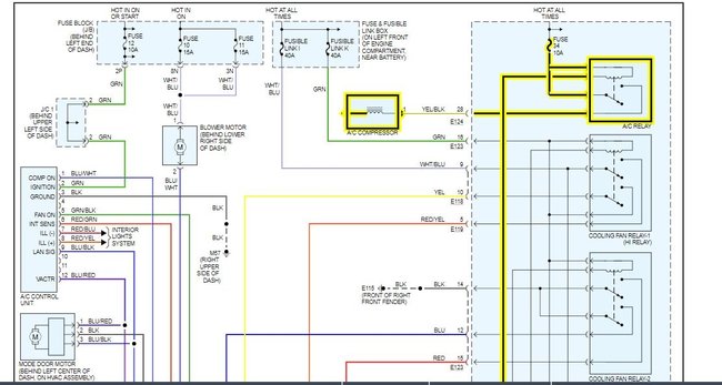 A/C Compressor Relay Location Needed?: Compressor Operation Is ...
