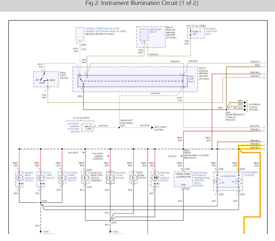 Clock Spring Wiring Diagram Needed: Cruise Control, Temperature ...