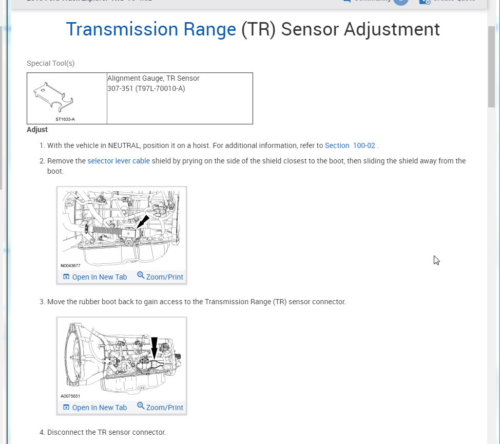 Digital Transmission Range Sensor Location: Hi Folks, Occasionally...