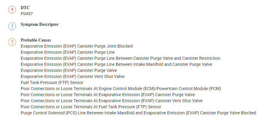 Code P0497, Low Purge Flow: Check Engine Light Comes on ...