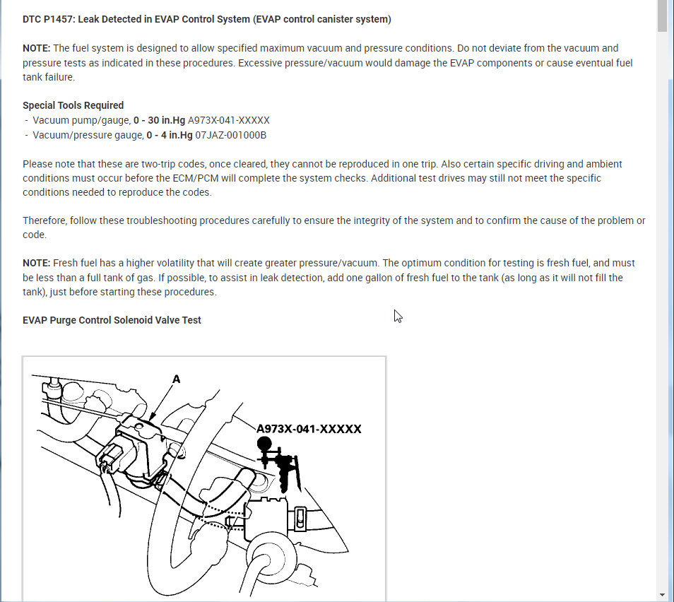 Code P1457: I Replaced the 2-way Valve EVAP Cannister and the Vent...