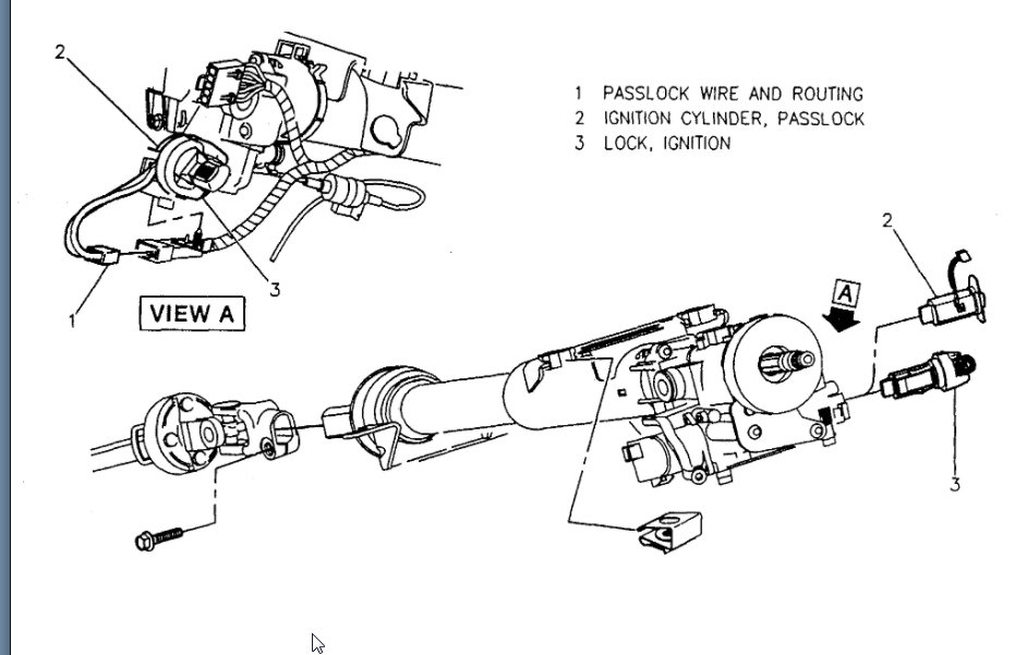 Ignition Switch Actuator Installation: to Reinstall Actuator Rod ...