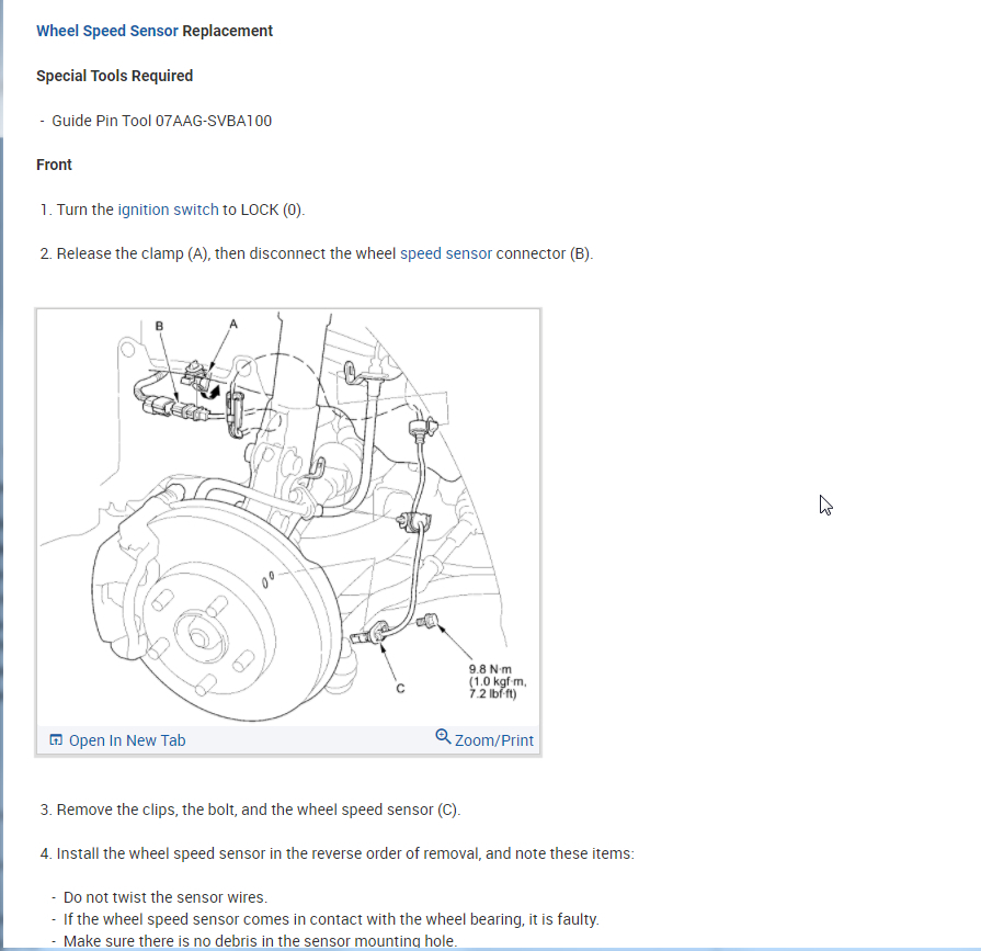 Right Front Sensor but Don't Know How to Change It