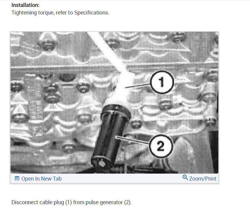 Turbine Speed Sensor Location: 32 EGS (Electronic Transmission ...