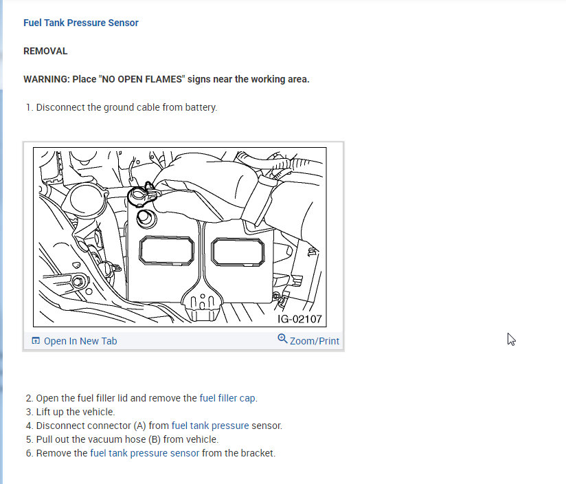 Fuel Pressure Sensor Location and Replacement Instructions Needed