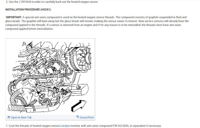 Oxygen Sensor Location and Replacement Instructions Needed