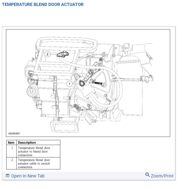 Where Is the Blend Door Actuator Located?