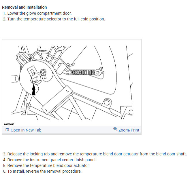 Where Is the Blend Door Actuator Located?