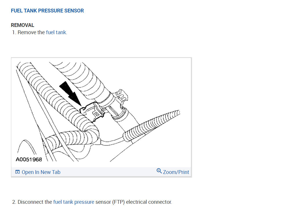 Fuel Tank Pressure Sensor Location and Replacement Instructions ...