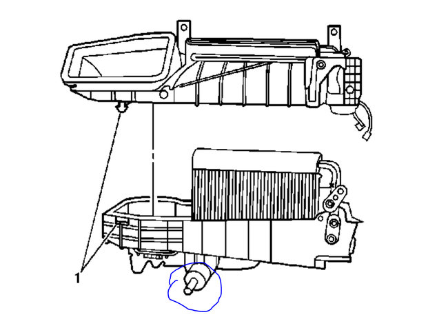 Where Is A/C Drain Tube Located?