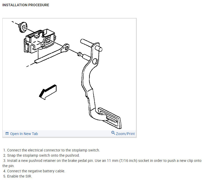 Brake Light Switch?: How Do You Install This Switch That Is Under ...