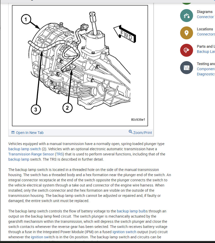 Reverse Light Switch Location?: Where Is It Located on My Vehicle?