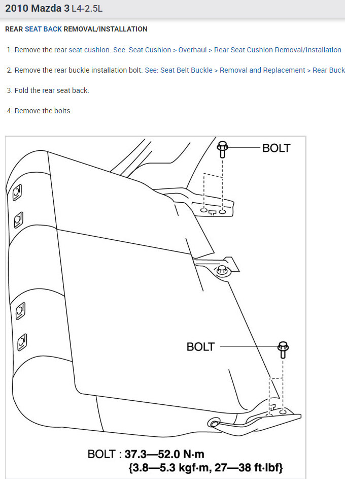 How Do You Remove Rear Bench Seat?