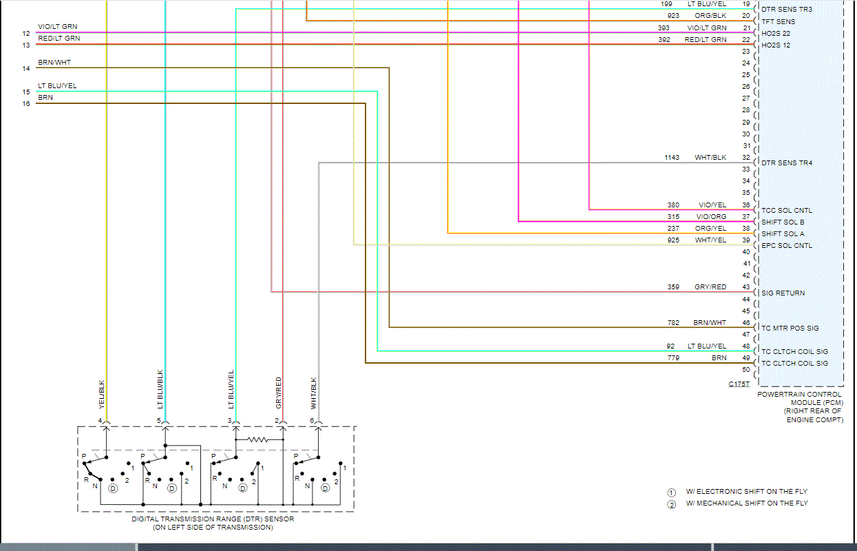 Sensor Plug: Bank 2 Wiring Bundle That Feed the Cop and the Fuel ...