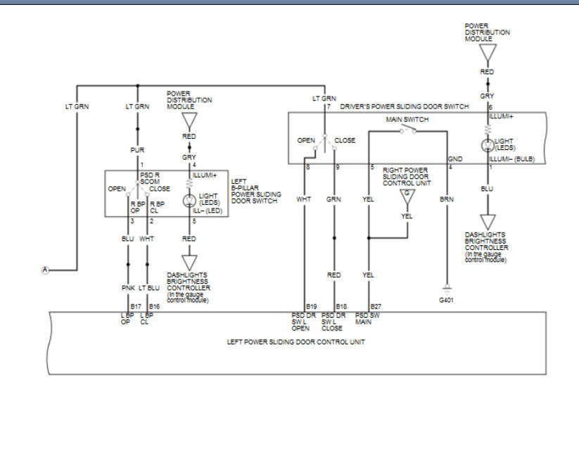 Electrical Wiring Diagram for Sliding Door Needed
