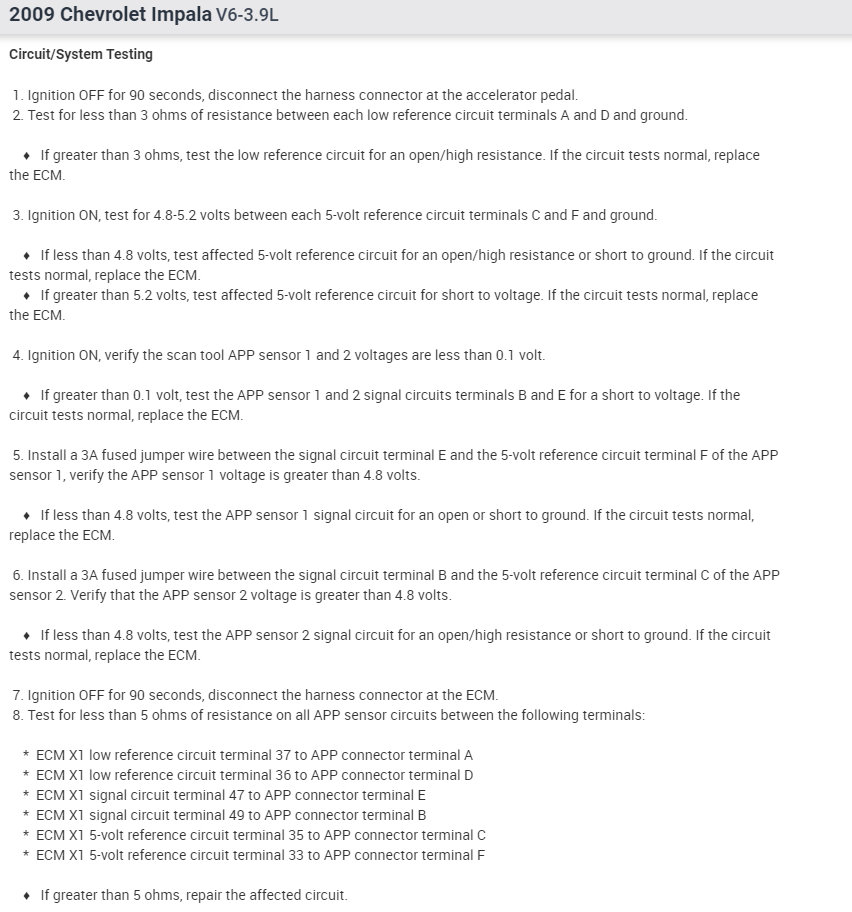 Code P2127: Received Error Code P2127 'Throttle/Pedal ...