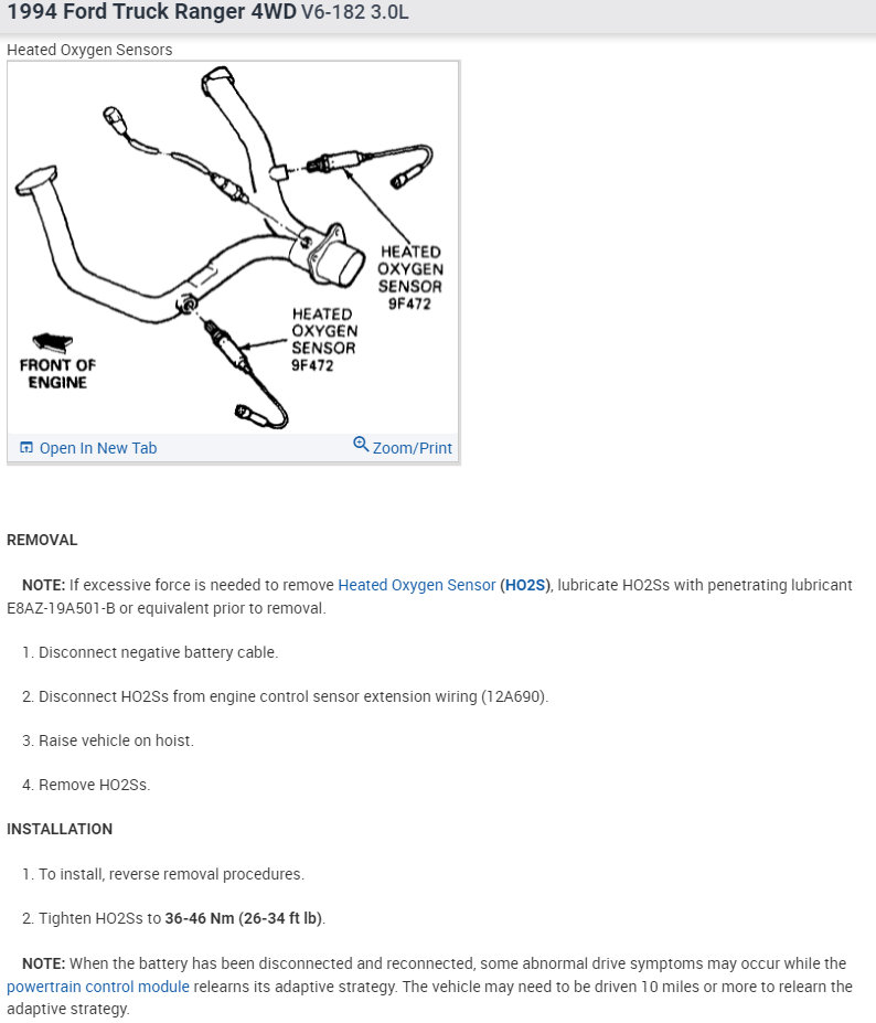 Trying to Locate Where the Oxygen Sensors