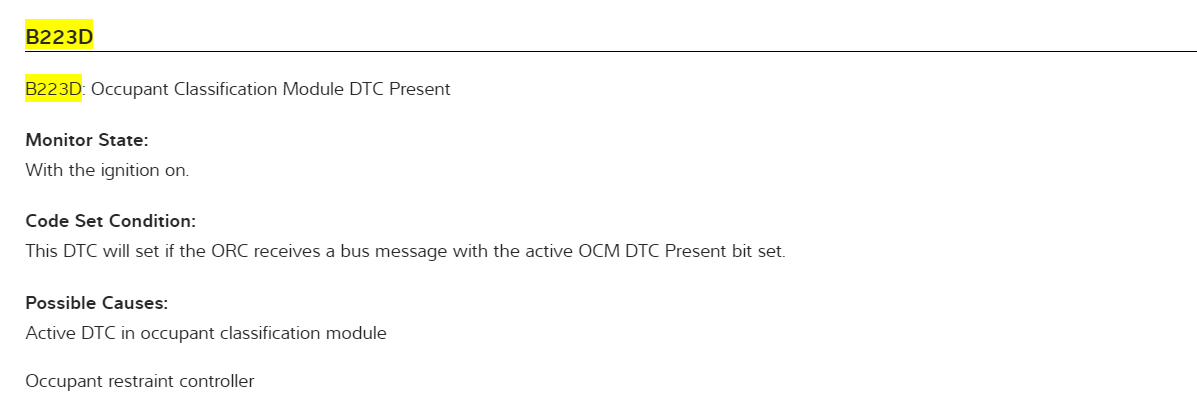 Code B223d: How Do I Find and Fix This?