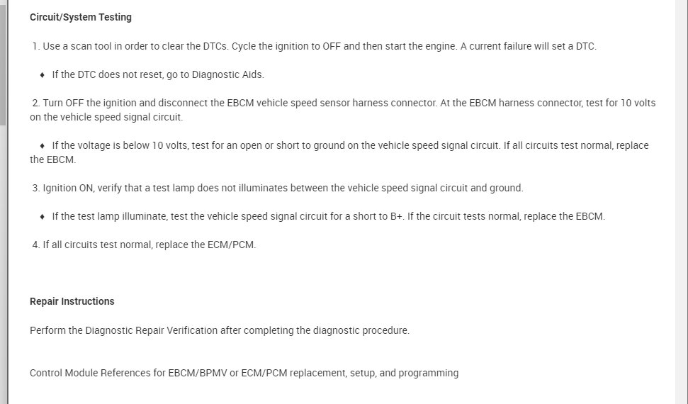 Code C0055: While Driving the Vehicle, the Customer Experienced ...