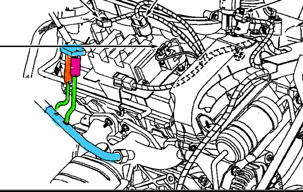 Where Does the Upstream and Downstream Hoses Go to the EGR ...