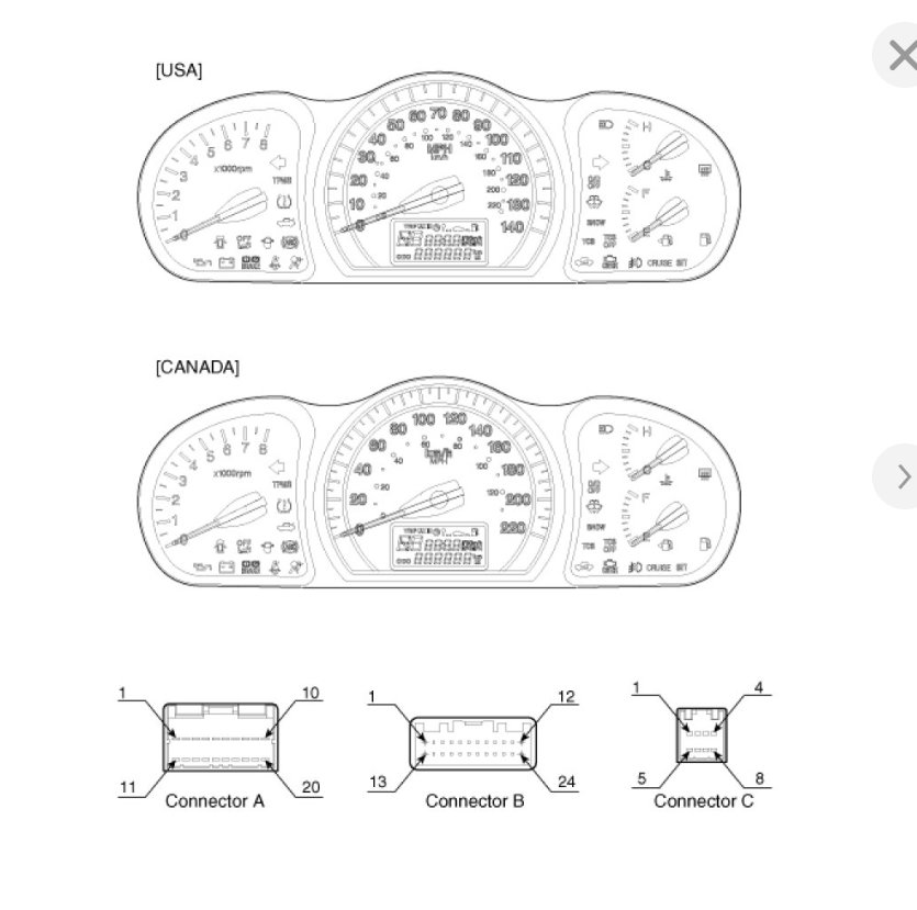 Wiring Diagram for the Speedometer and Odometer Needed