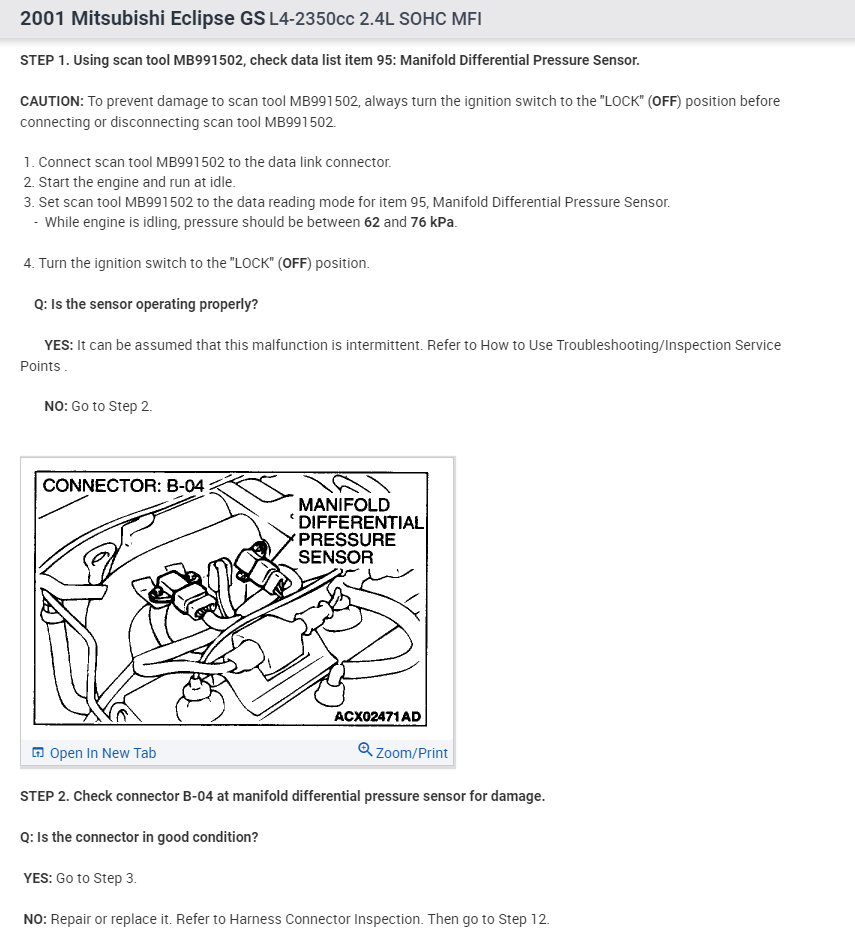 Code P1400 Manifold Differential Pressure Sensor: I Just Got the ...