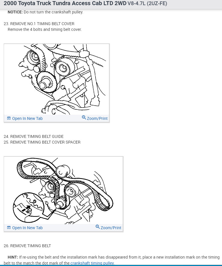 Timing Belt Position: the Timing Belt I Have Only Has One ...