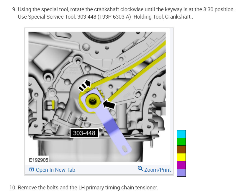 Timing Marks on VCT and Cam Phasers