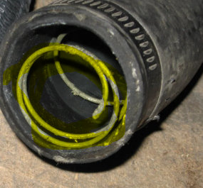 The Upper Radiator Hose Is Collapsing as the Car Cools